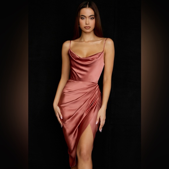 House of CB | Dresses | House Of Cb Reva Rose Satin Balcony Corset ...